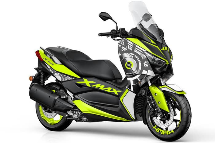 Decal Sticker YAMAHA XMAX 250 LIVERY WHITE SUNMOON WINTERTEST FULL BODY ...