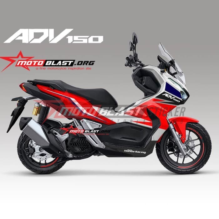 Decal Stiker Honda ADV 150 RWB HRC FULLBODY - Motoblast.id