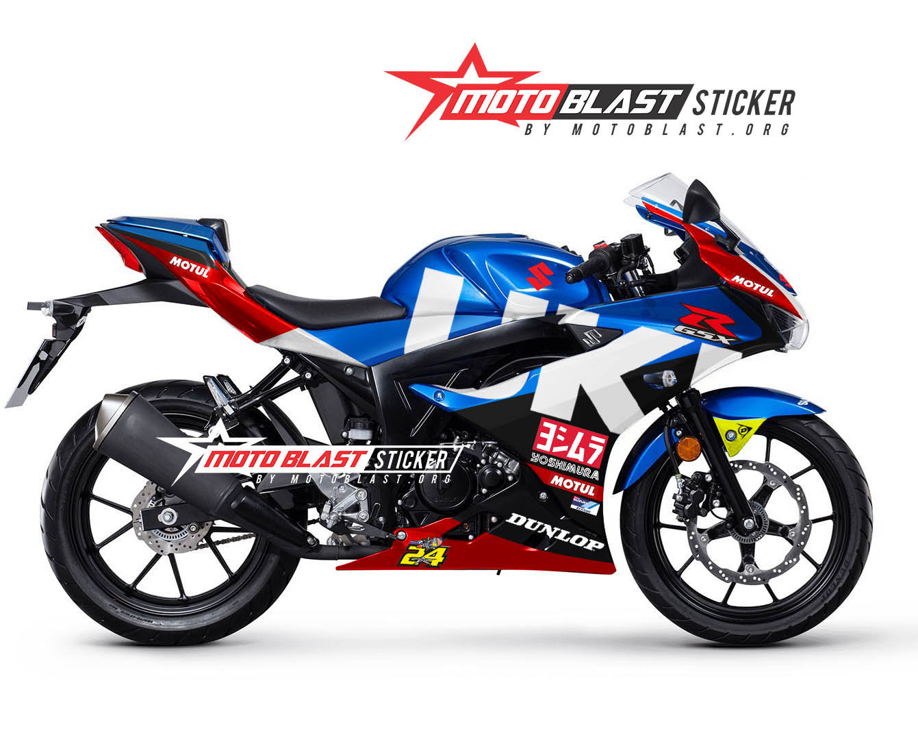 Decal stiker striping suzuki gsx-r150 livery moto america terbaru ...